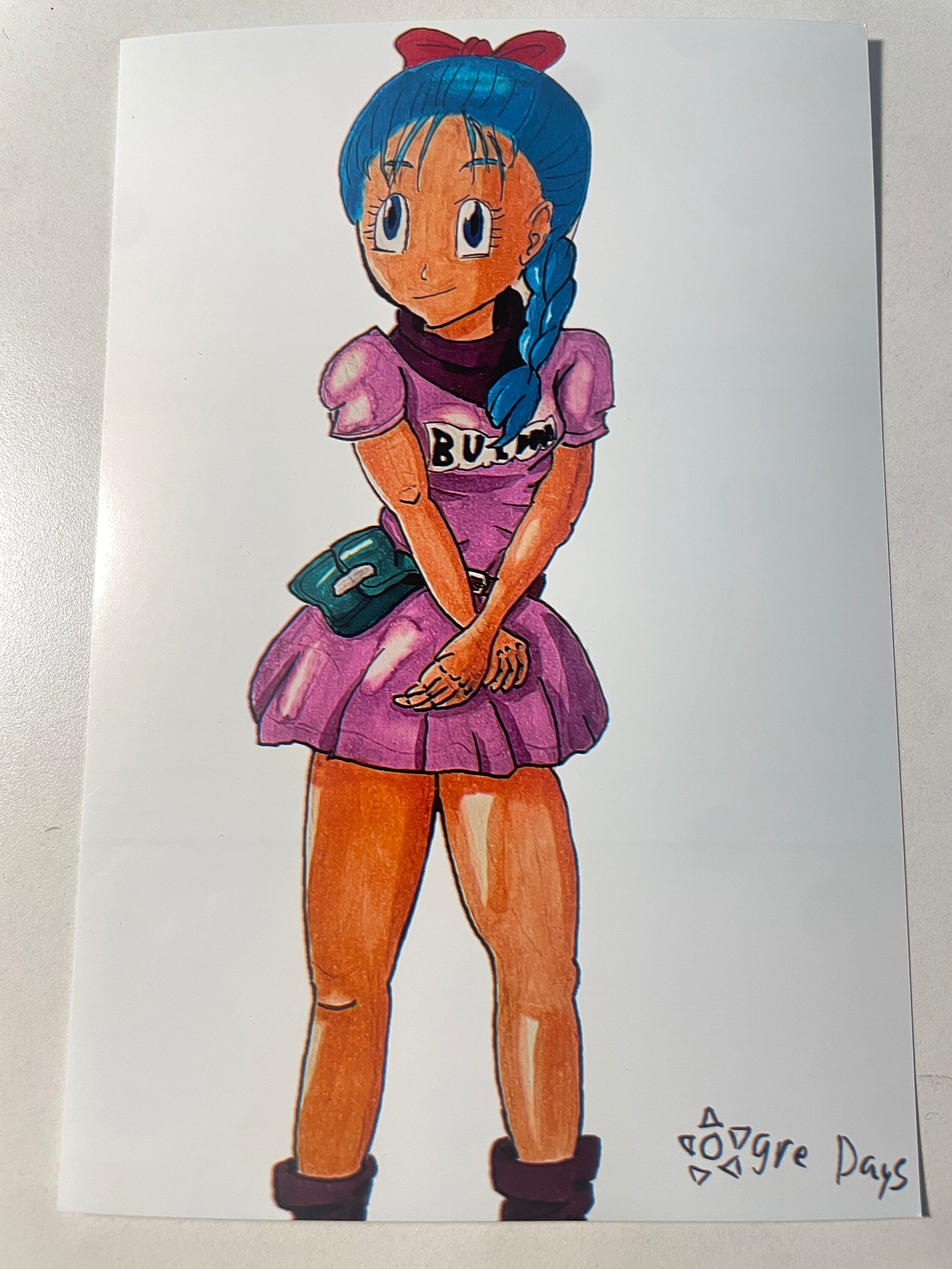 Dragon Ball Bulma Fanart Print - Etsy