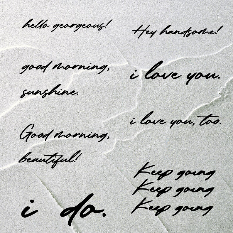 Good Morning Beautiful Rubber Stamp, Card Making Supplies, Scrapbooking ...