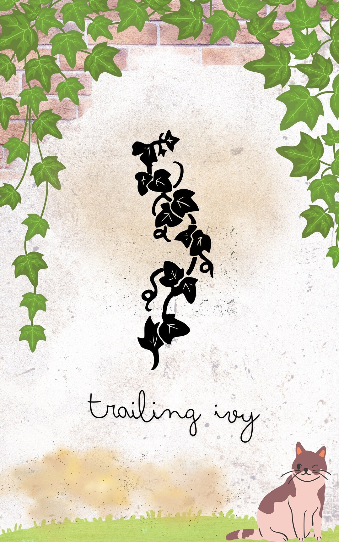 Trailing Ivy Rubber Stamp: Shabby Chic Scrapbooking, Vintage Style - Etsy