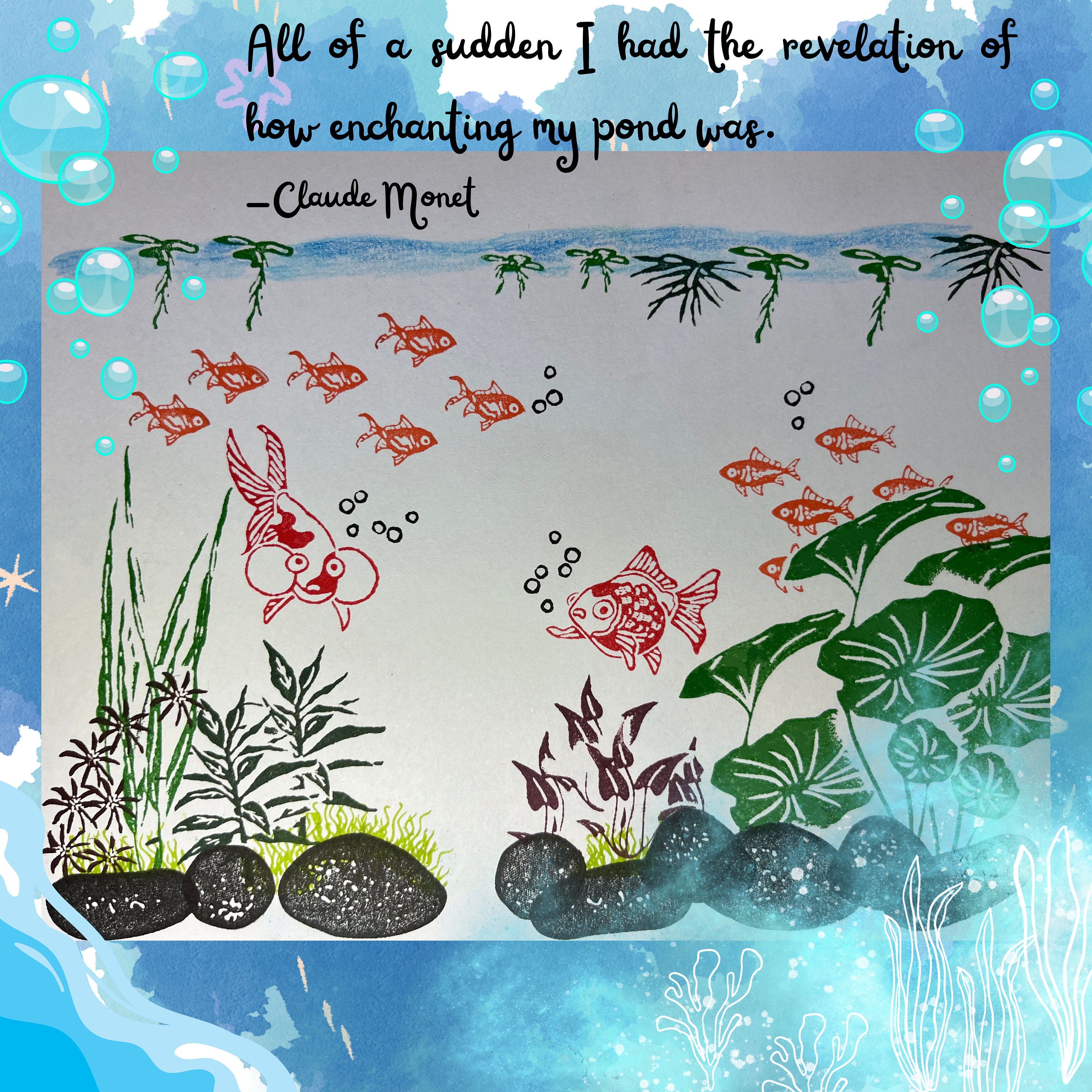 Zen Garden River Pebble Stone Rubber Stamp, Nature Inspired Stamp, Zen ...