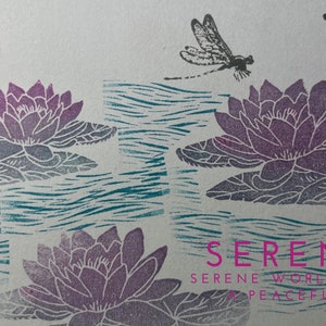 Water Ripple Rubber Stamp, Water Surface Stamp, Ocean Waves Design ...