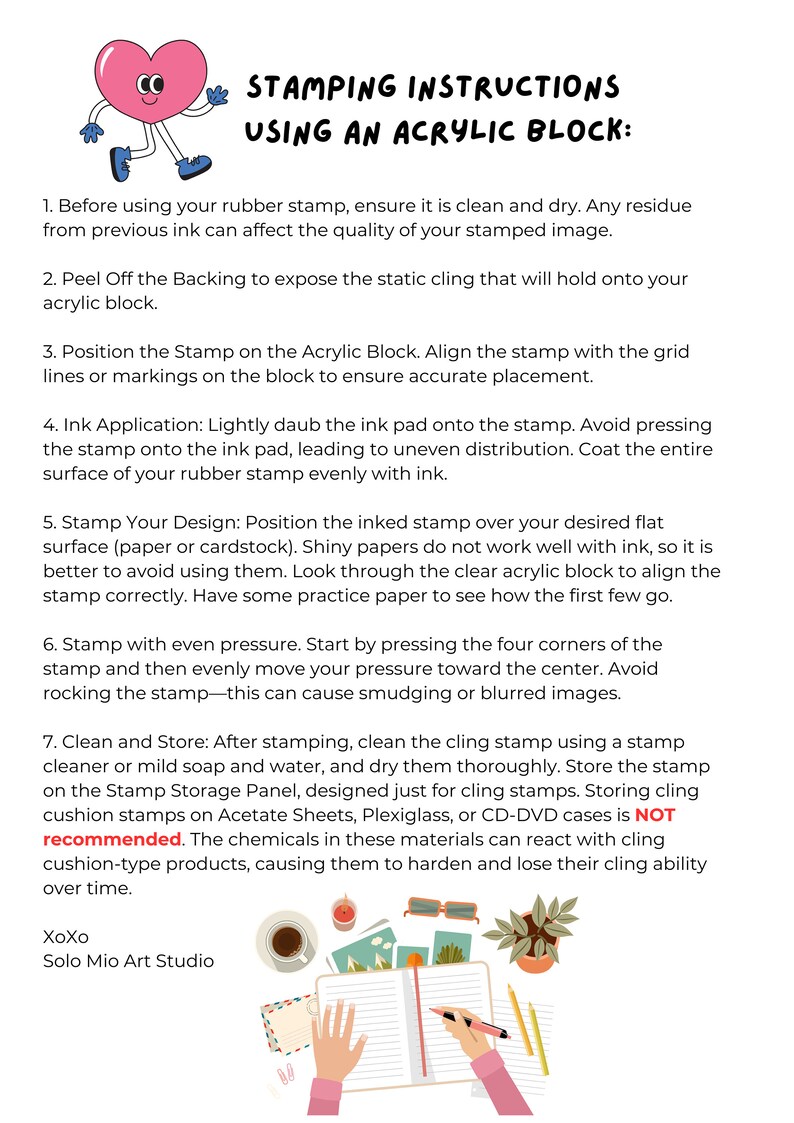 Water Steam Rubber Stamp: DIY Crafting Stamp - Etsy