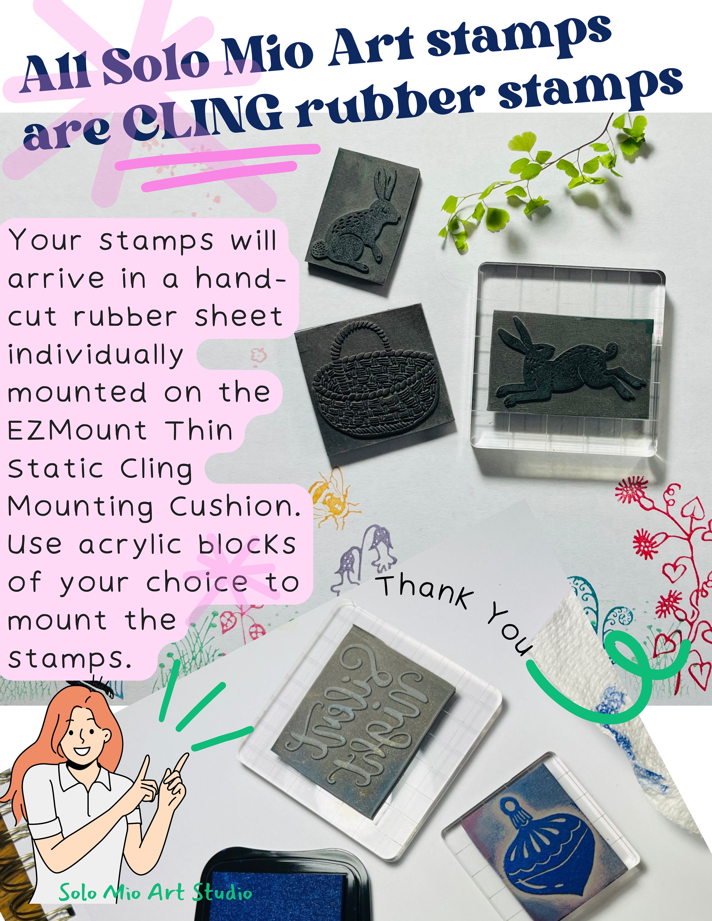 Woodland Animal Rubber Stamp: Forest Creatures for DIY Scrapbooking - Etsy