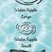 Water Ripple Rubber Stamp, Water Surface Stamp, Ocean Waves Design ...