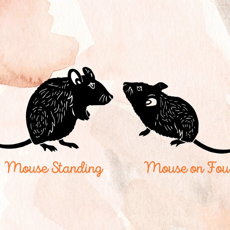 Mouse Rubber Stamp - Etsy