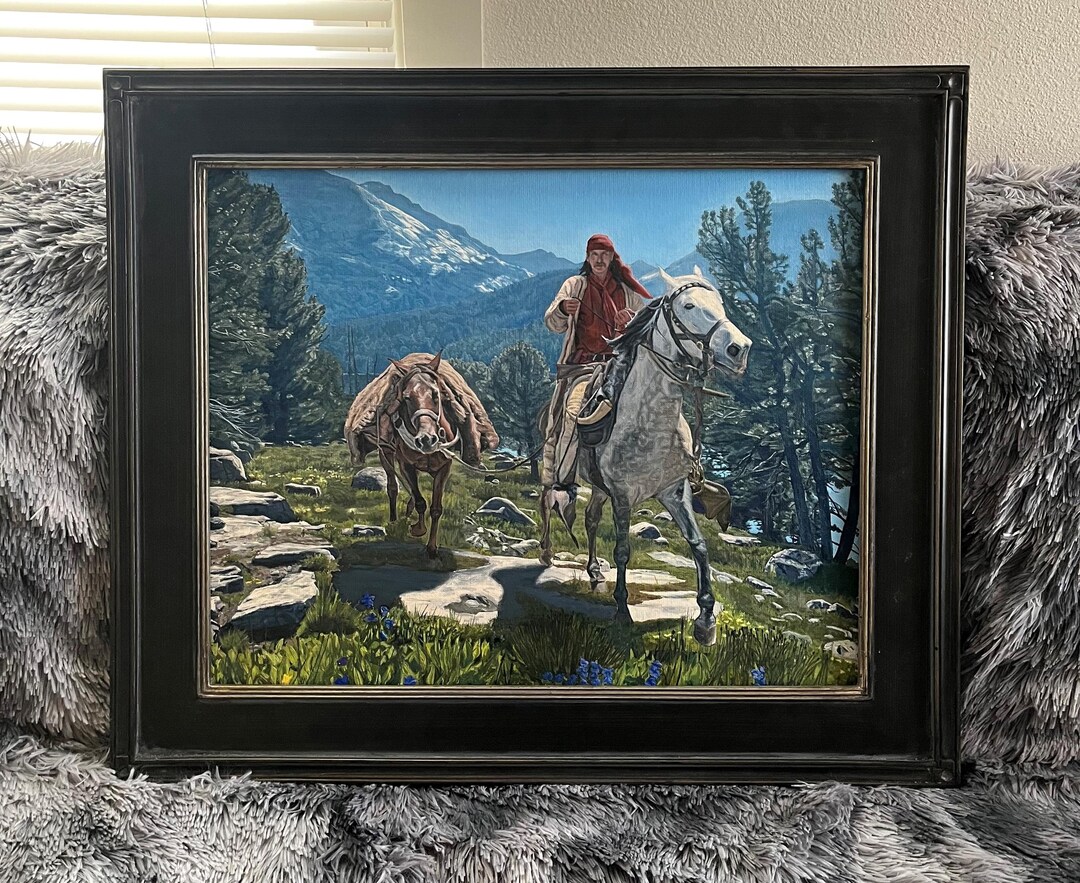 Wind River Trapper, 16x20", Oil on Linen - Etsy