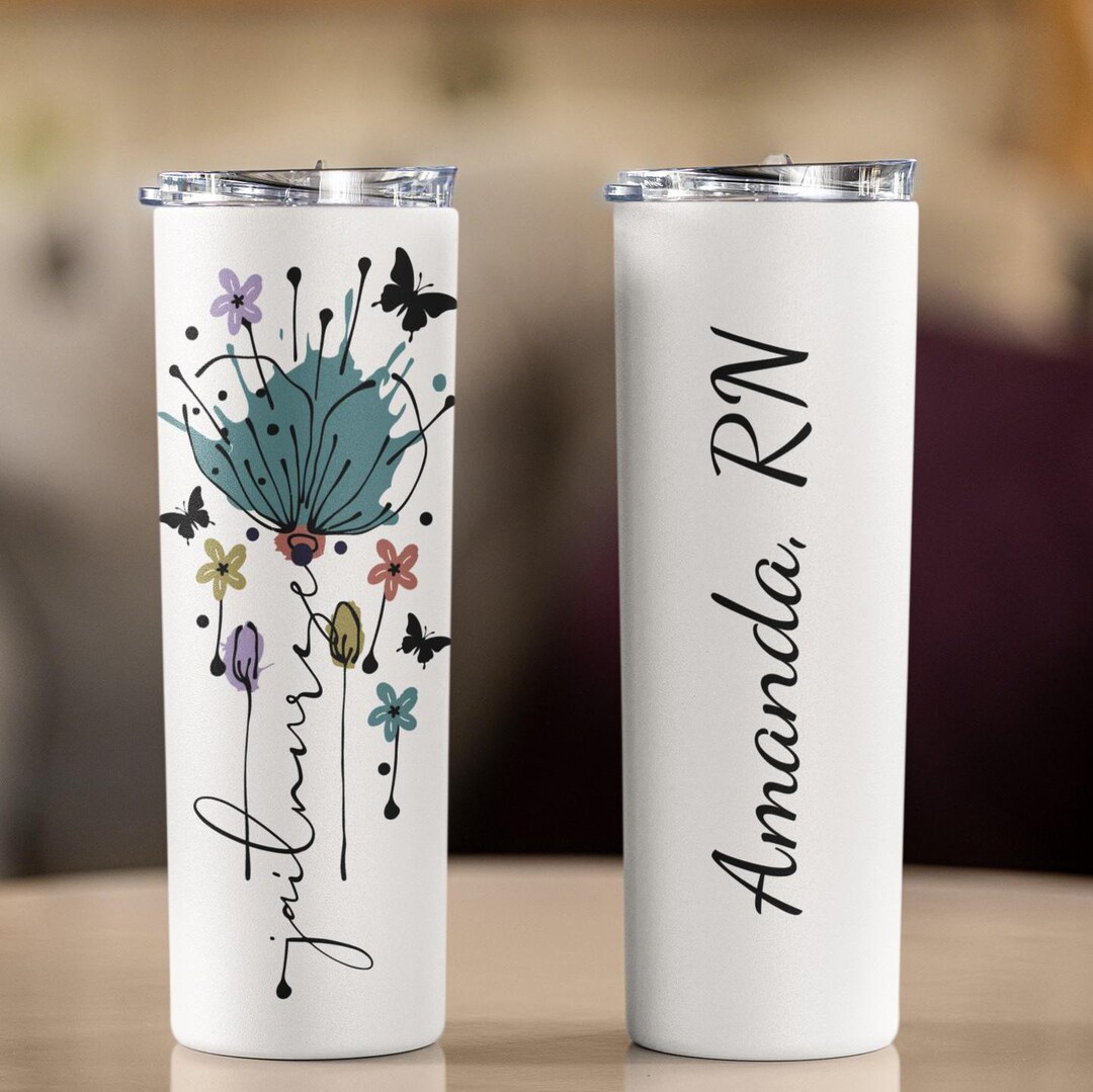 Personalized Jail Nurse Tumbler: Custom Design, Stainless Steel Travel ...