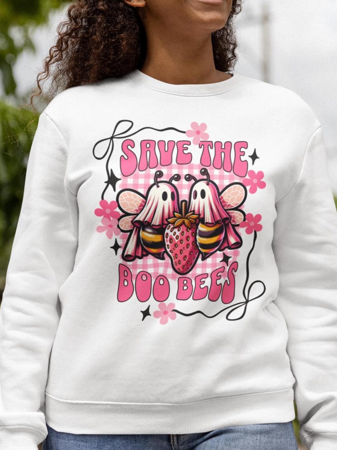 Pink Boo Bees Sweatshirt: Breast Cancer Awareness, Radiology Tech Gift ...