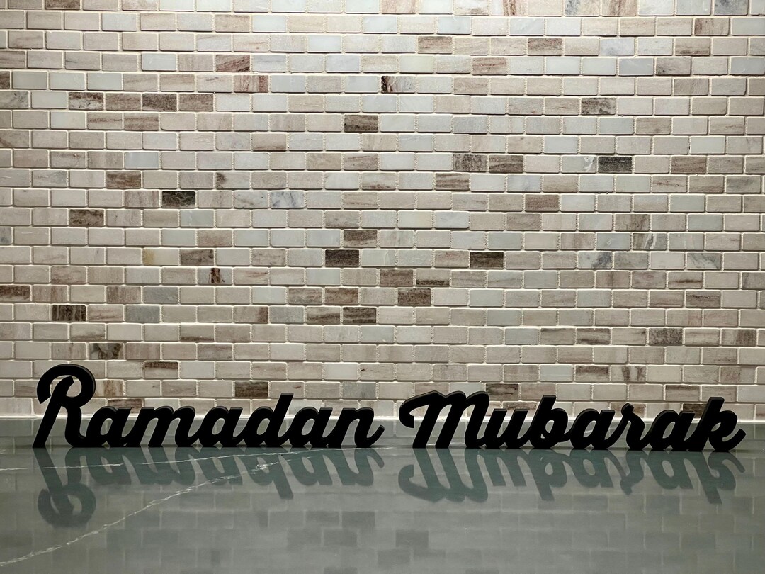 Free Standing 3D Sign | 3D Ramadan Mubarak Sign | 3D Eid Mubarak Sign ...