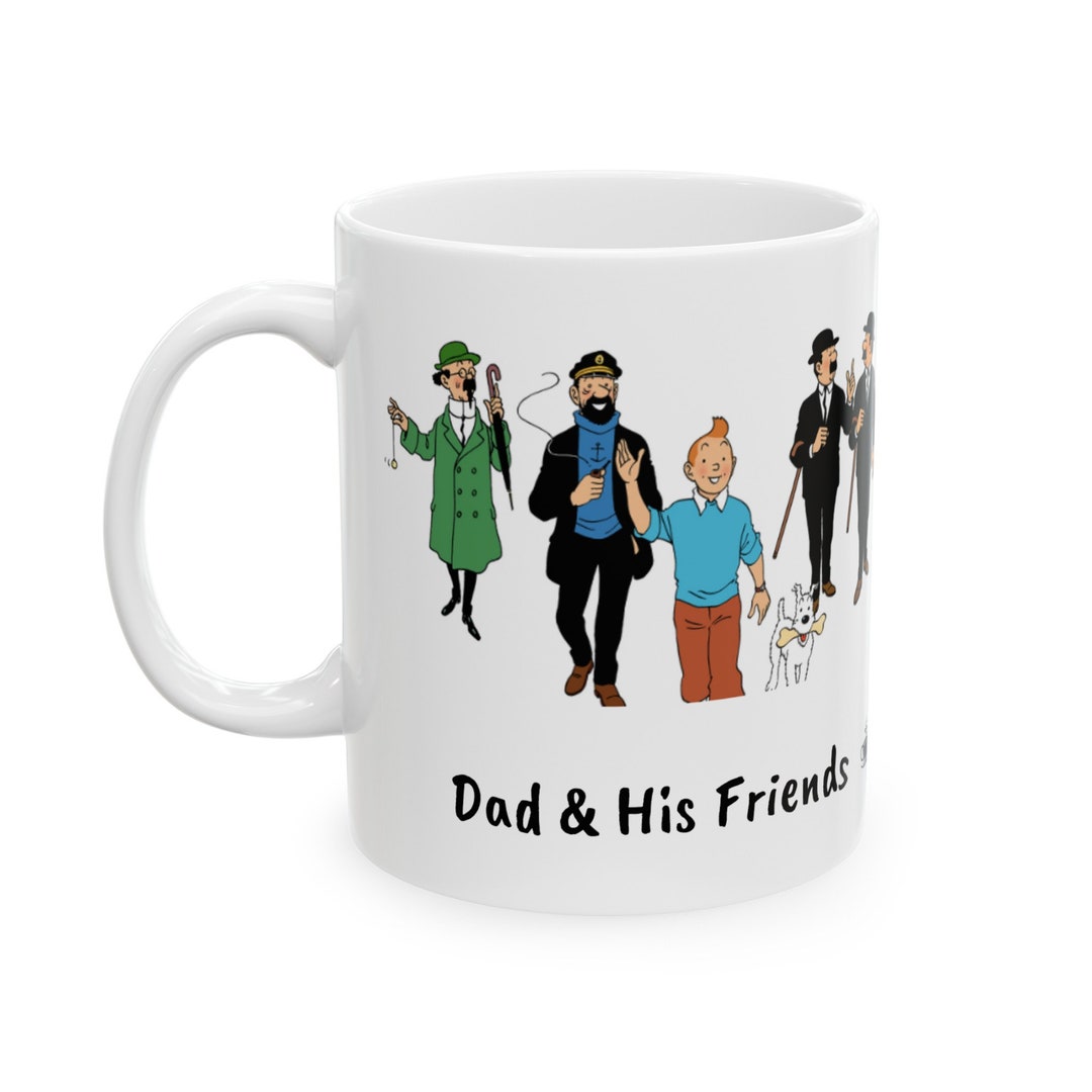 Customised Tintin dad & His Friends, Funny Gifts, Wedding Gifts, Golf ...