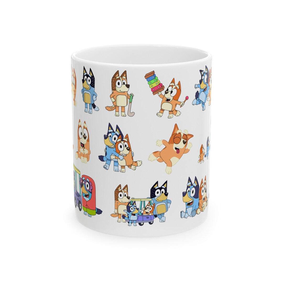 Collectors Bluey Mug, Bluey Coffee Mug, Customised Coffee Mug, Father's ...