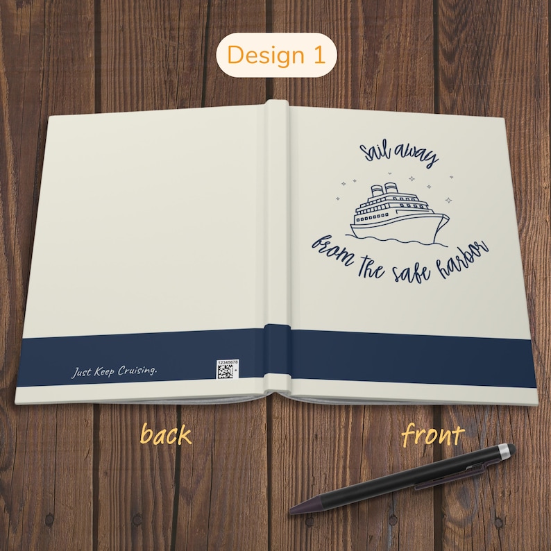Personalized Cruise Ship Journal Sail Away Travel Diary Hardcover ...