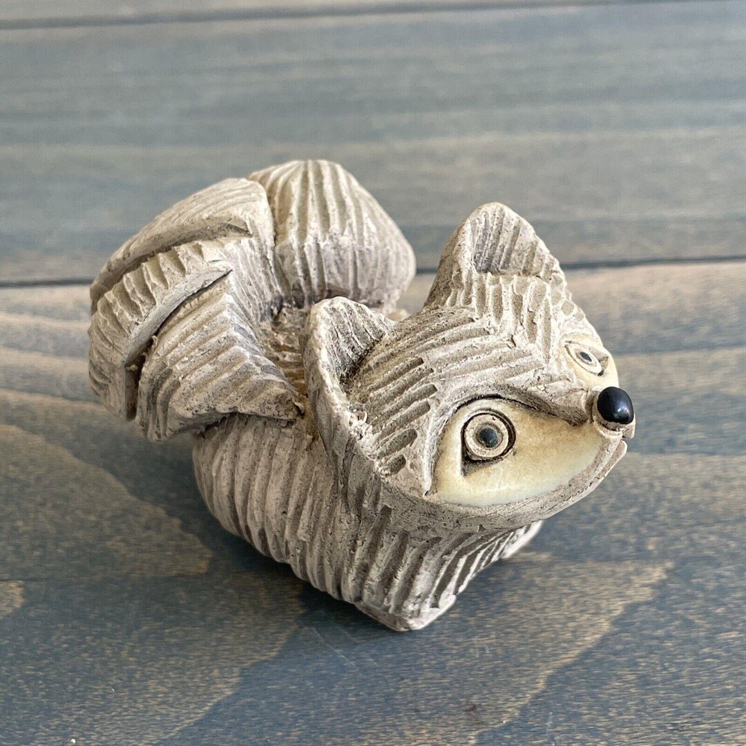 Vintage ARTESANIA RINCONADA 1980s Cut Gray Fox Figurine A - Etsy