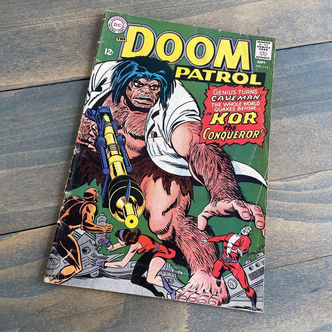 The Doom Patrol 114 Sept 1967 kor the Conquerer DC Comics - Etsy
