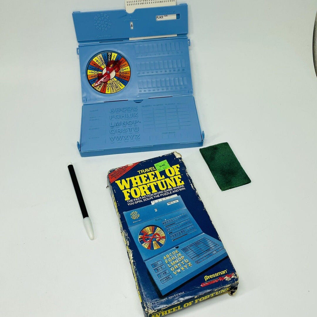1988 Wheel of Fortune Game travel Version 2nd Edition 100% Complete W ...