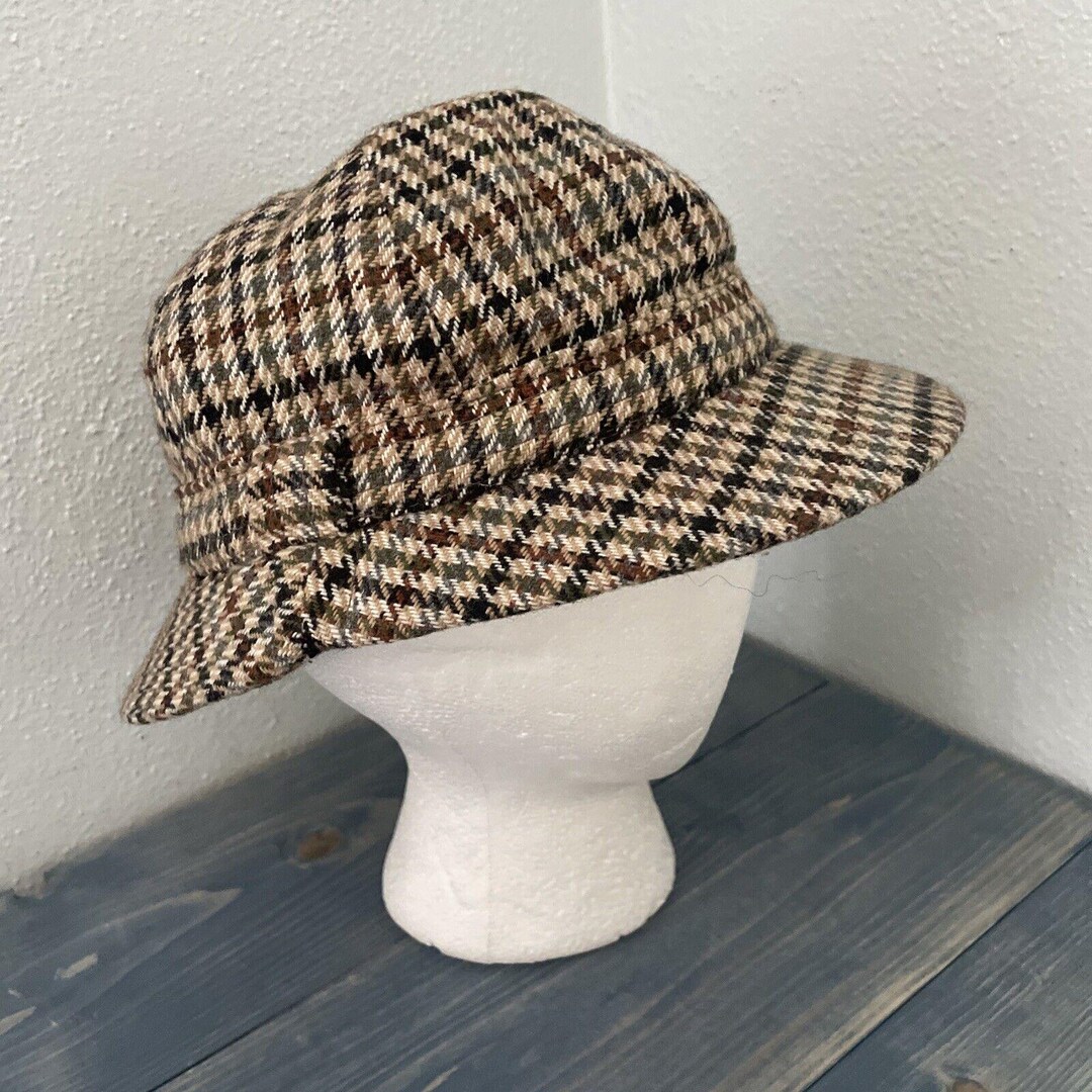 Vintage Deerstalker Wool Hat Scottish English SIZE XS 6 1/4 6 3/4 HT2 ...