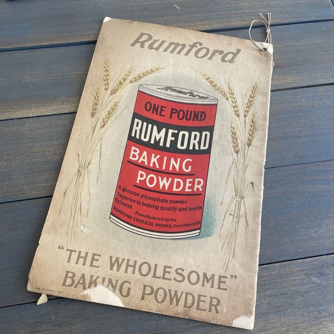 Antique Rumford Baking Powder Home Recipes Booklet, Cookbook B1 - Etsy