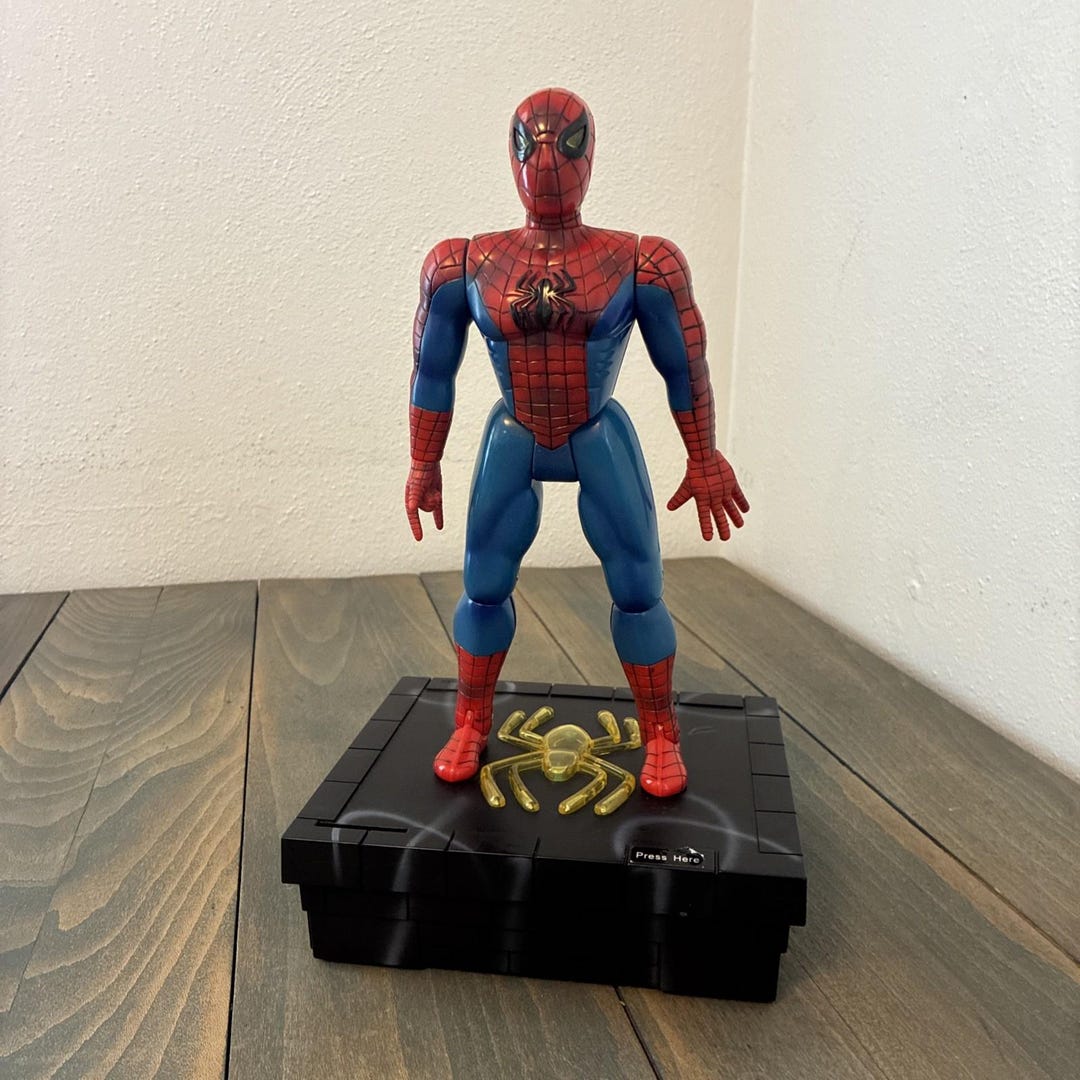 Way Out Toys 2002 Marvel Spiderman Talking Action Bank Limited - Tested ...