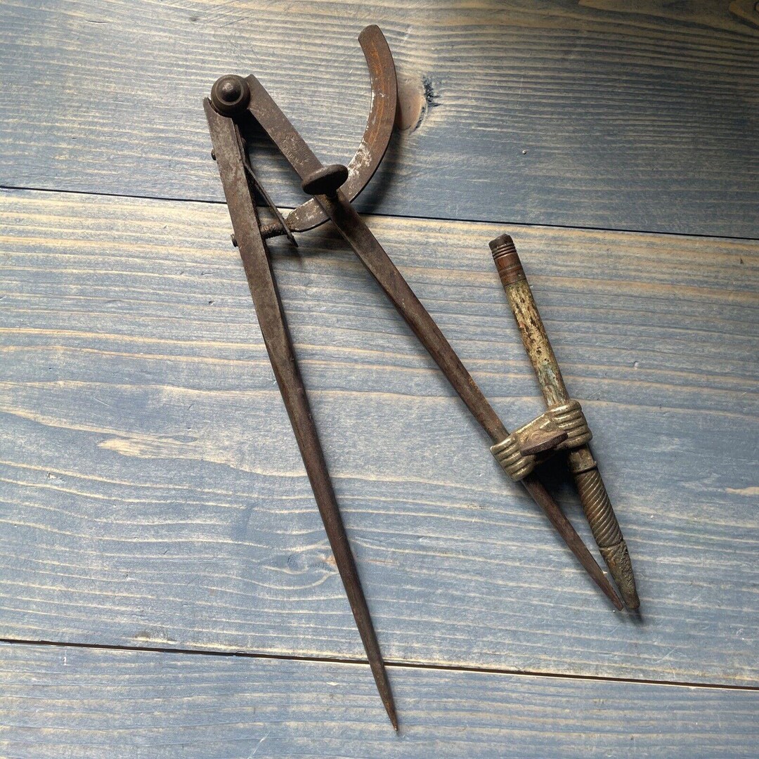 Vintage 8 Inch Architecture Engineering Metal Drafting Compass (B7) - Etsy