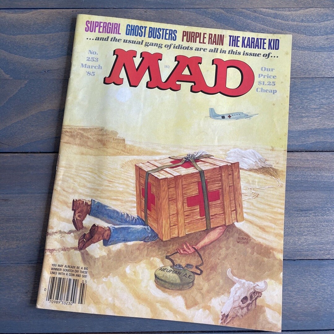 Mad Magazine No. 253 Mar 1985 Supergirl Ghost Busters & the Karate Kid ...