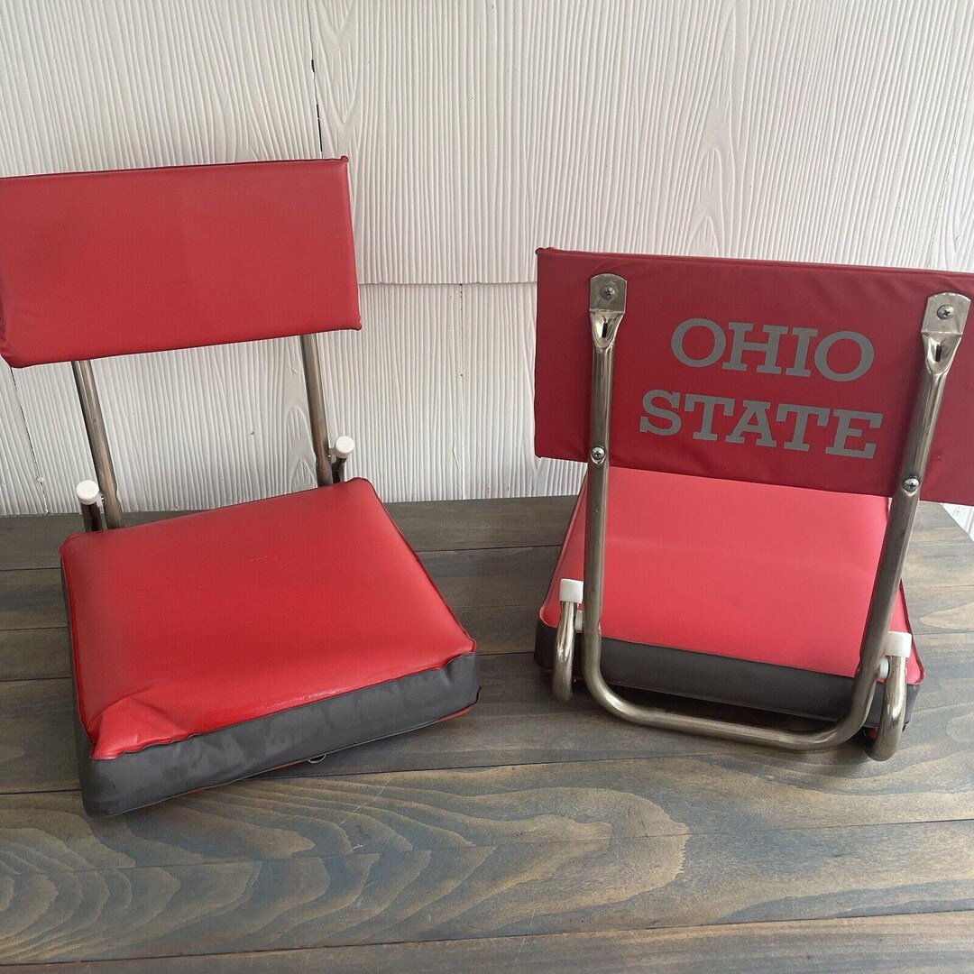 Two Vintage 1970s OHIO STATE Buckeyes Stadium Bleacher Folding Seats ST ...