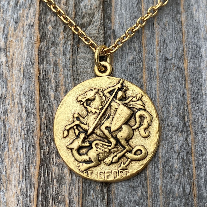 St George Pendant - Etsy