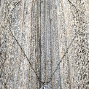 Sterling Silver St Francis of Assisi Blessing Medal Pendant on Necklace, Antique Replica of ...