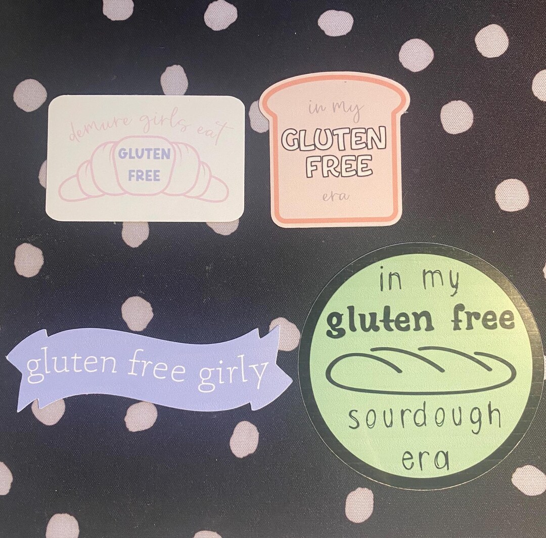 Gluten Free Girly Sticker Pack - Etsy