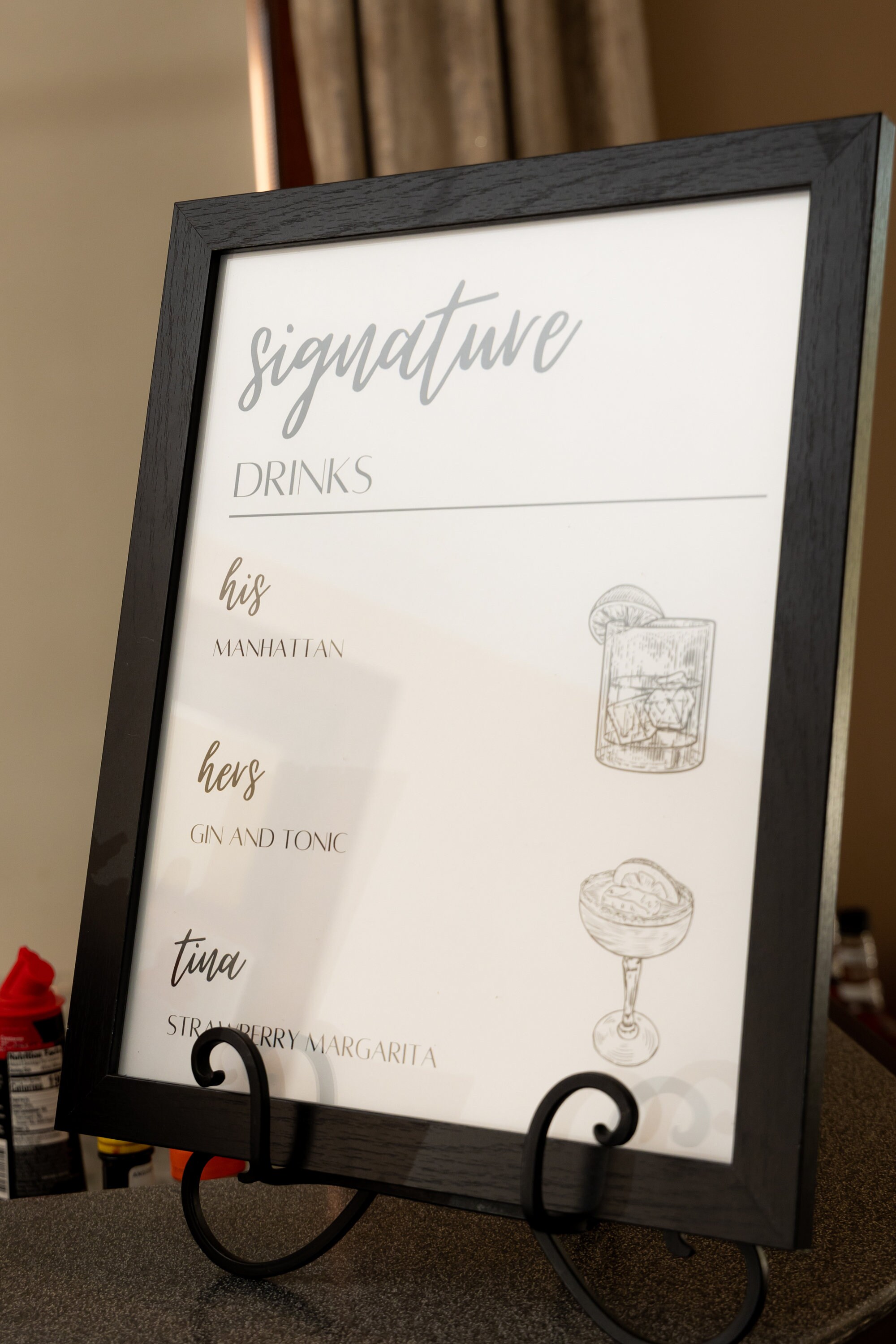 Signature Drinks Sign - Etsy