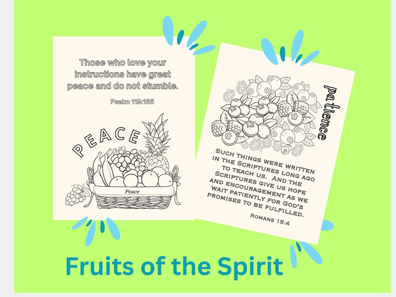 Color Your Faith: Intricate Adult Coloring Pages - Fruit of the Spirit ...