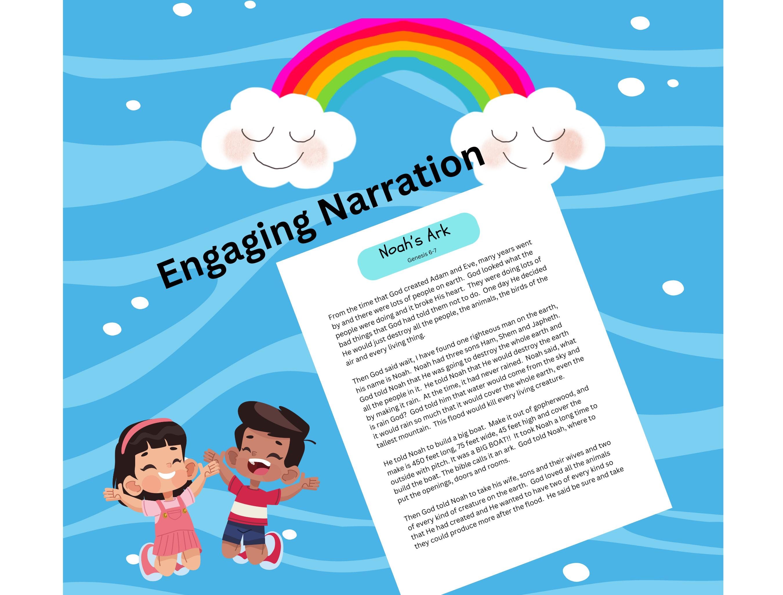 Noah's Ark Kids Bible Story Printable - Sunday School - Homeschool, Fun ...