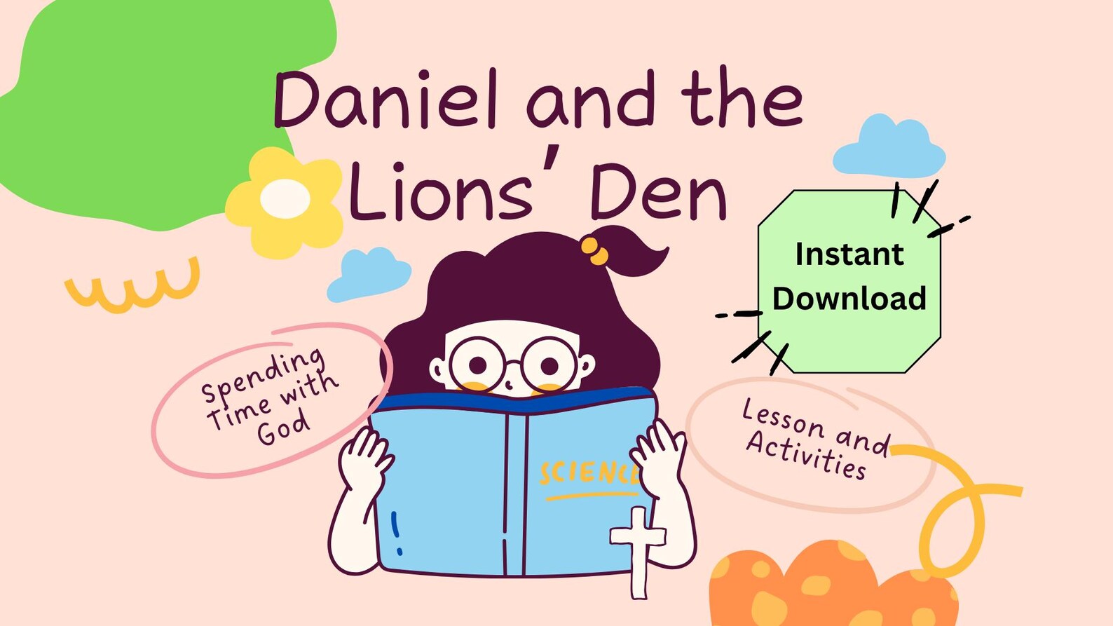 Daniel and Lions' Den Printable Interactive Kids Bible Story - Fun Kids ...