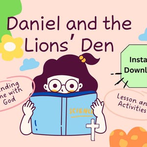 Daniel and Lions' Den Printable Interactive Kids Bible Story - Fun Kids ...