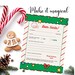 Printable Santa's Letter and Wish List for Kids Bundle, Christmas Fun ...