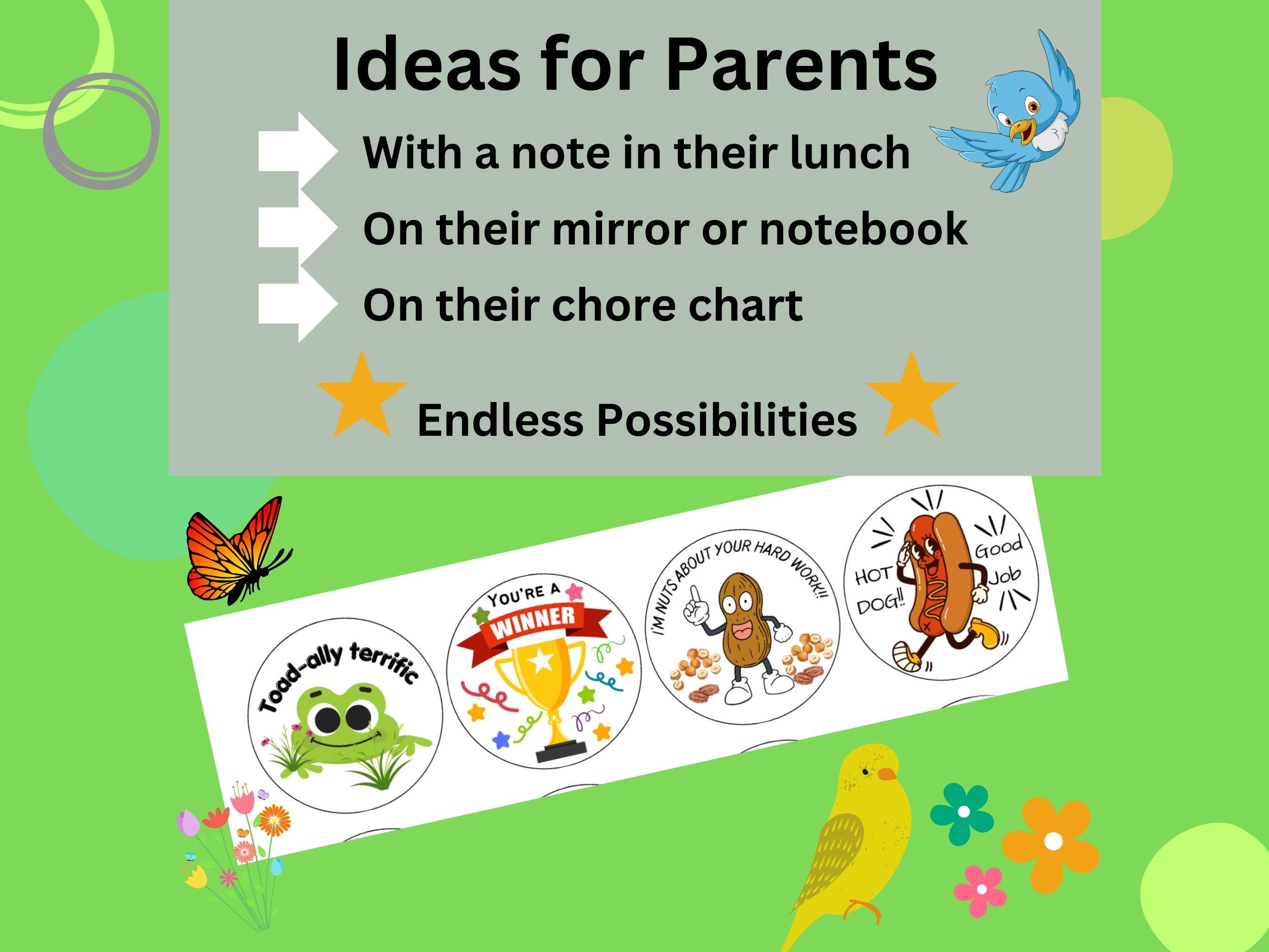 Printable Student Reward Stickers-perfect for Teachers, Homeschool ...