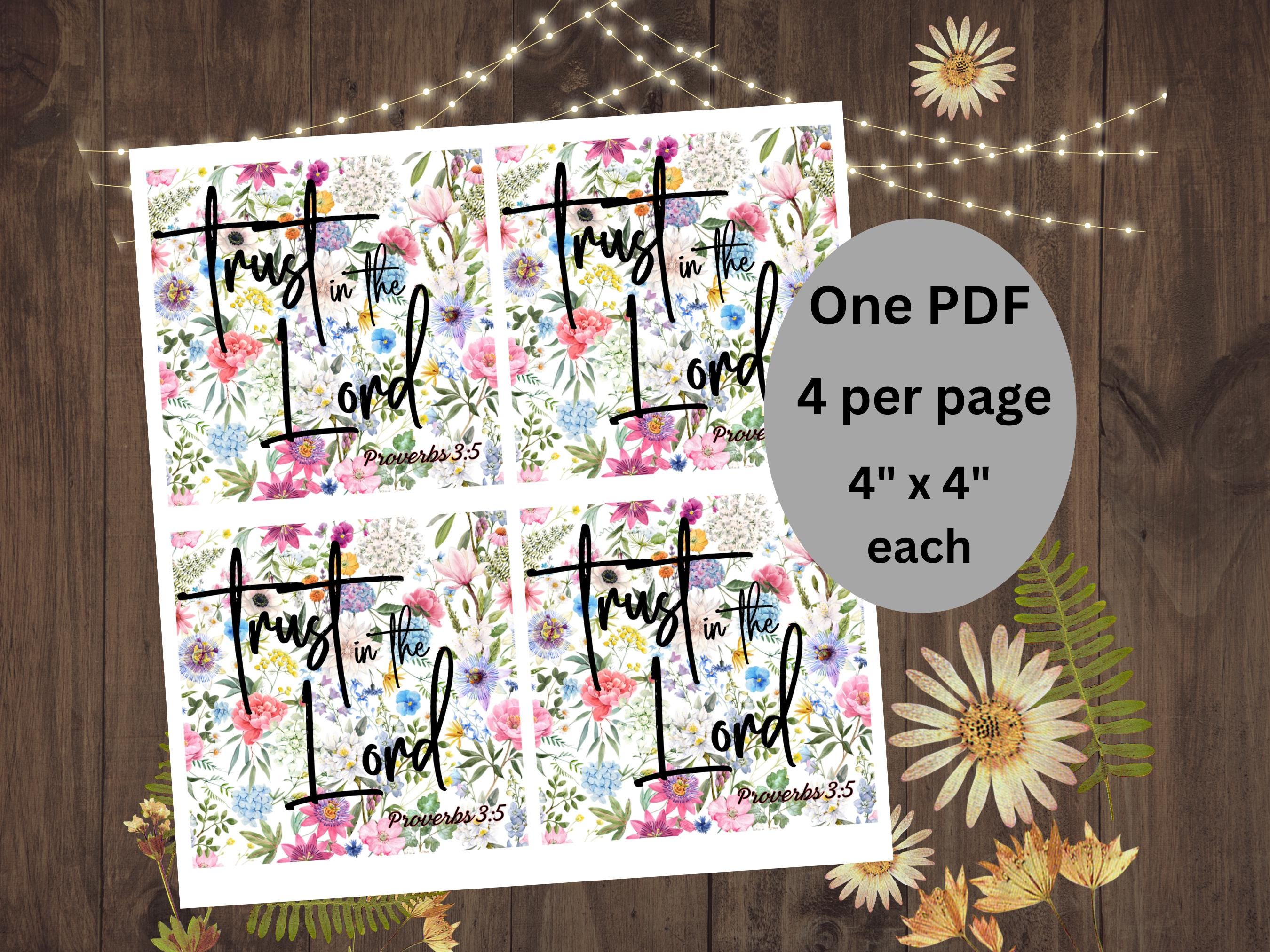 DIY Decoupage Coaster Template - Design for Crafting 4x4" Coasters ...