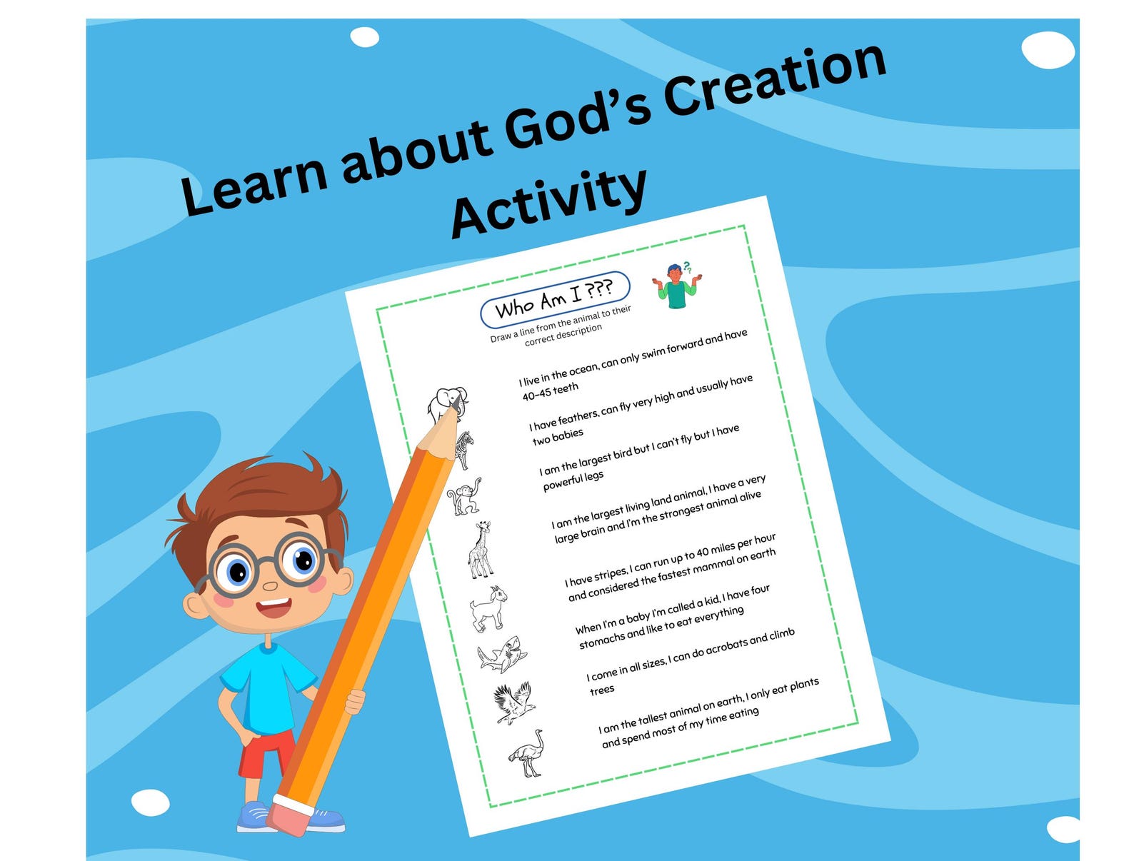 Noah's Ark Kids Bible Story Printable - Sunday School - Homeschool, Fun ...