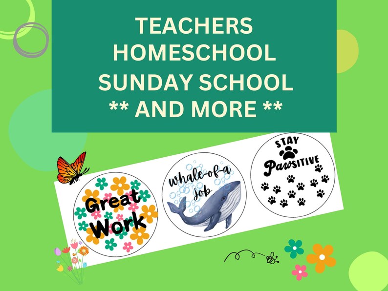 Printable Student Reward Stickers-perfect for Teachers, Homeschool ...