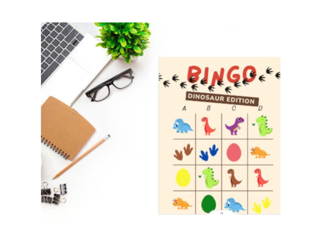 Dinosaur Bingo Game, Printable Classroom Game, Backyard Bingo ...
