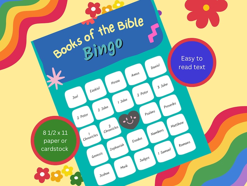 Books of the Bible Bingo Kids Activities - Fun, Exciting and ...