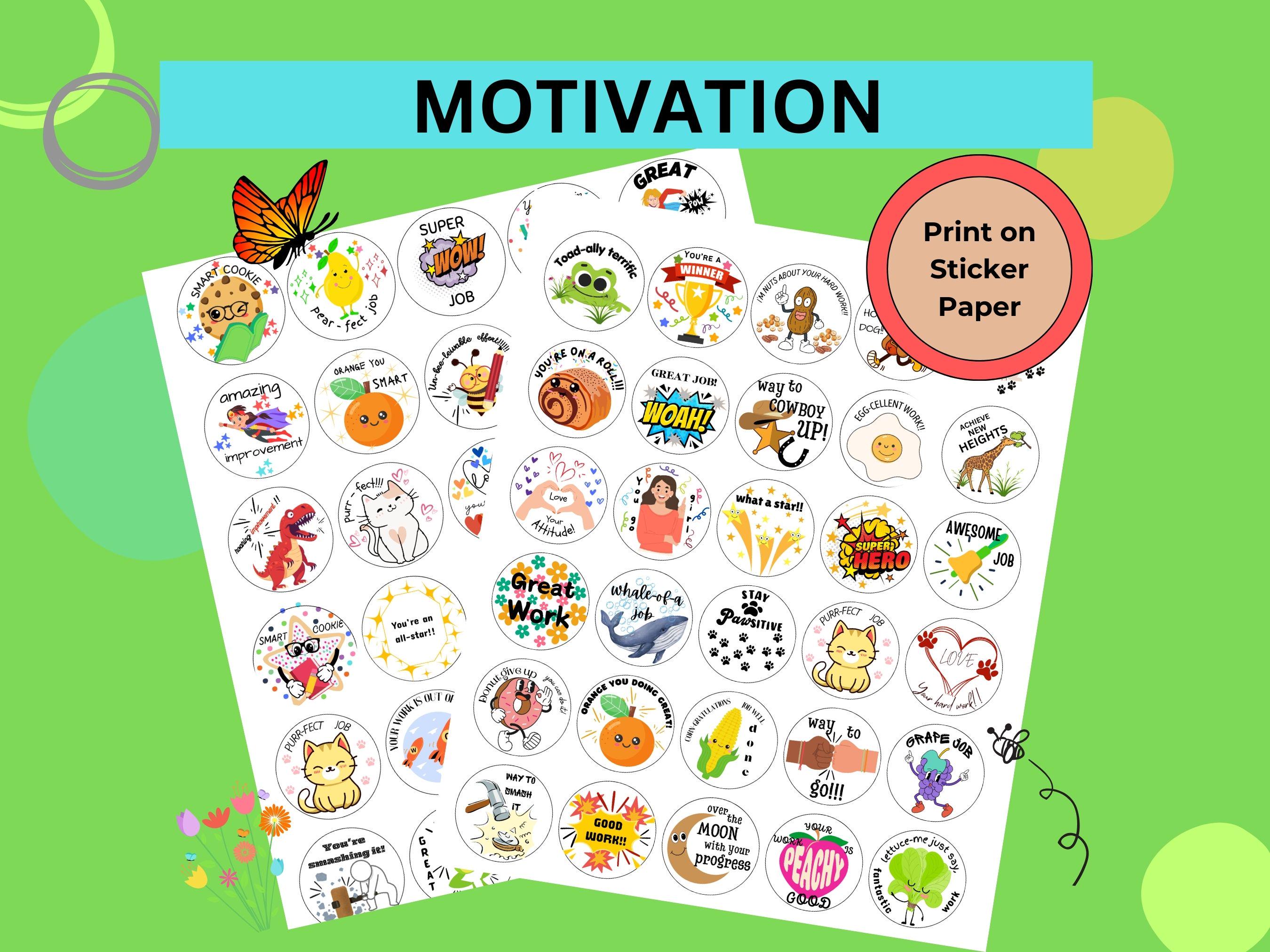 Printable Student Reward Stickers-perfect for Teachers, Homeschool ...