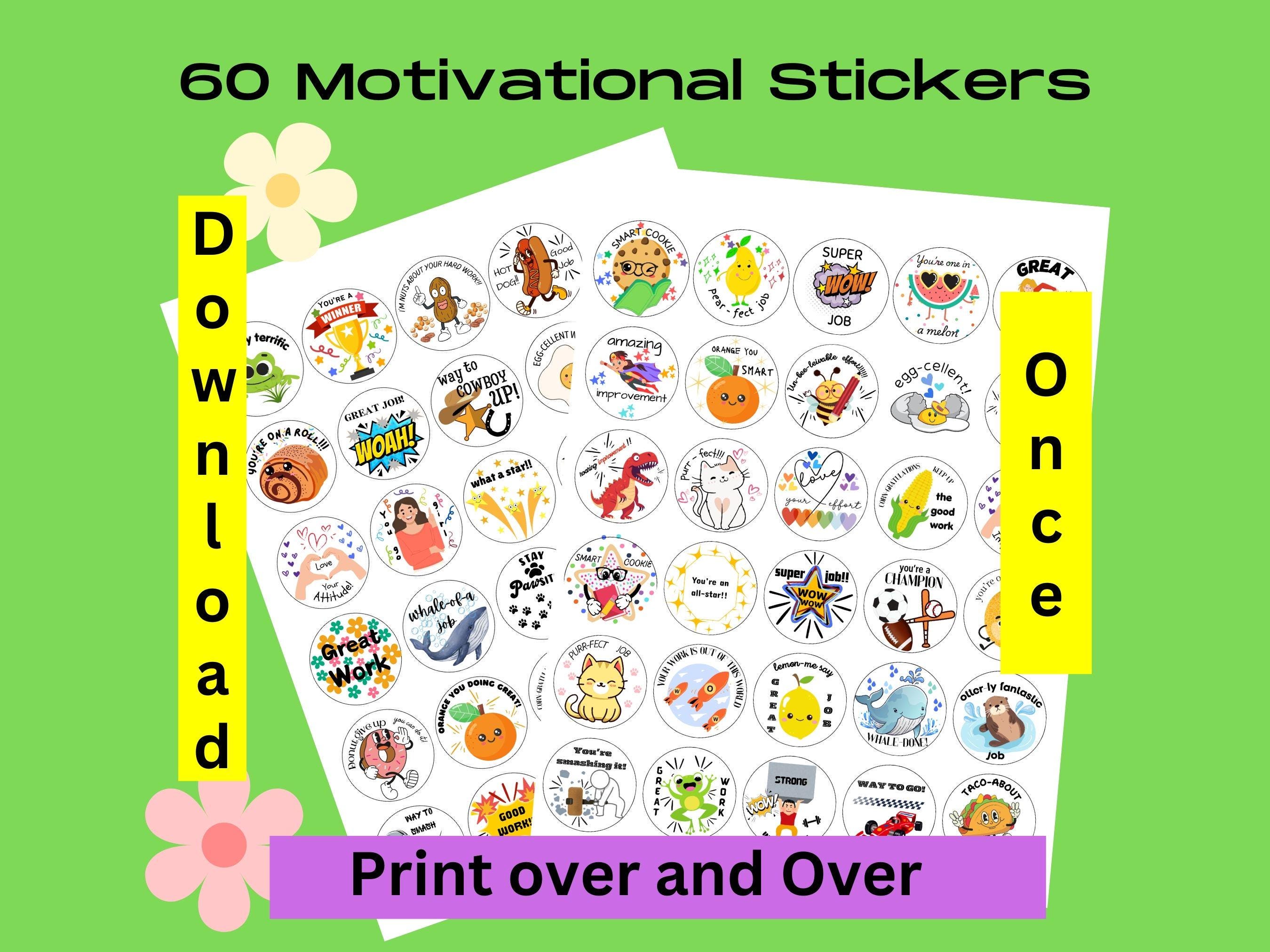 Printable Student Reward Stickers-perfect for Teachers, Homeschool ...