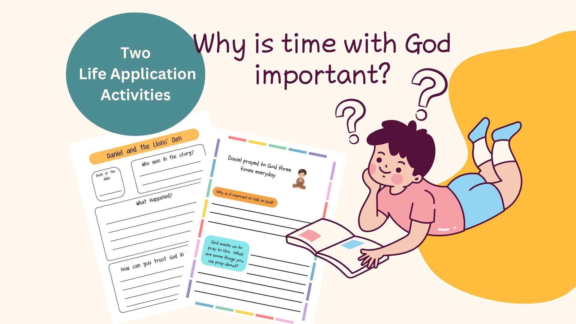 Daniel and Lions' Den Printable Interactive Kids Bible Story - Fun Kids ...