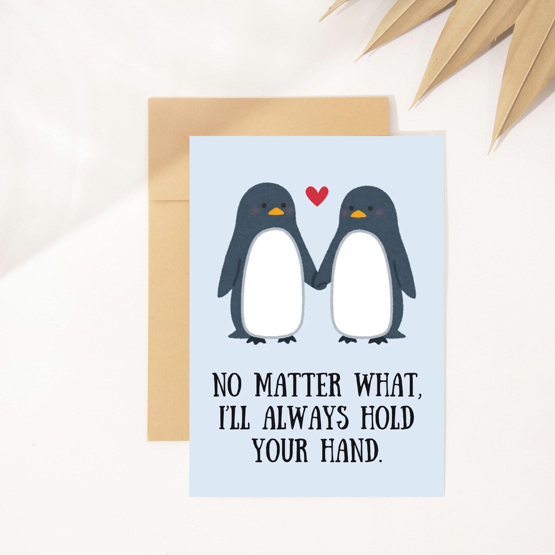 Penguin Love Card | Anniversary Card | Cute Card for Him, Her | for ...