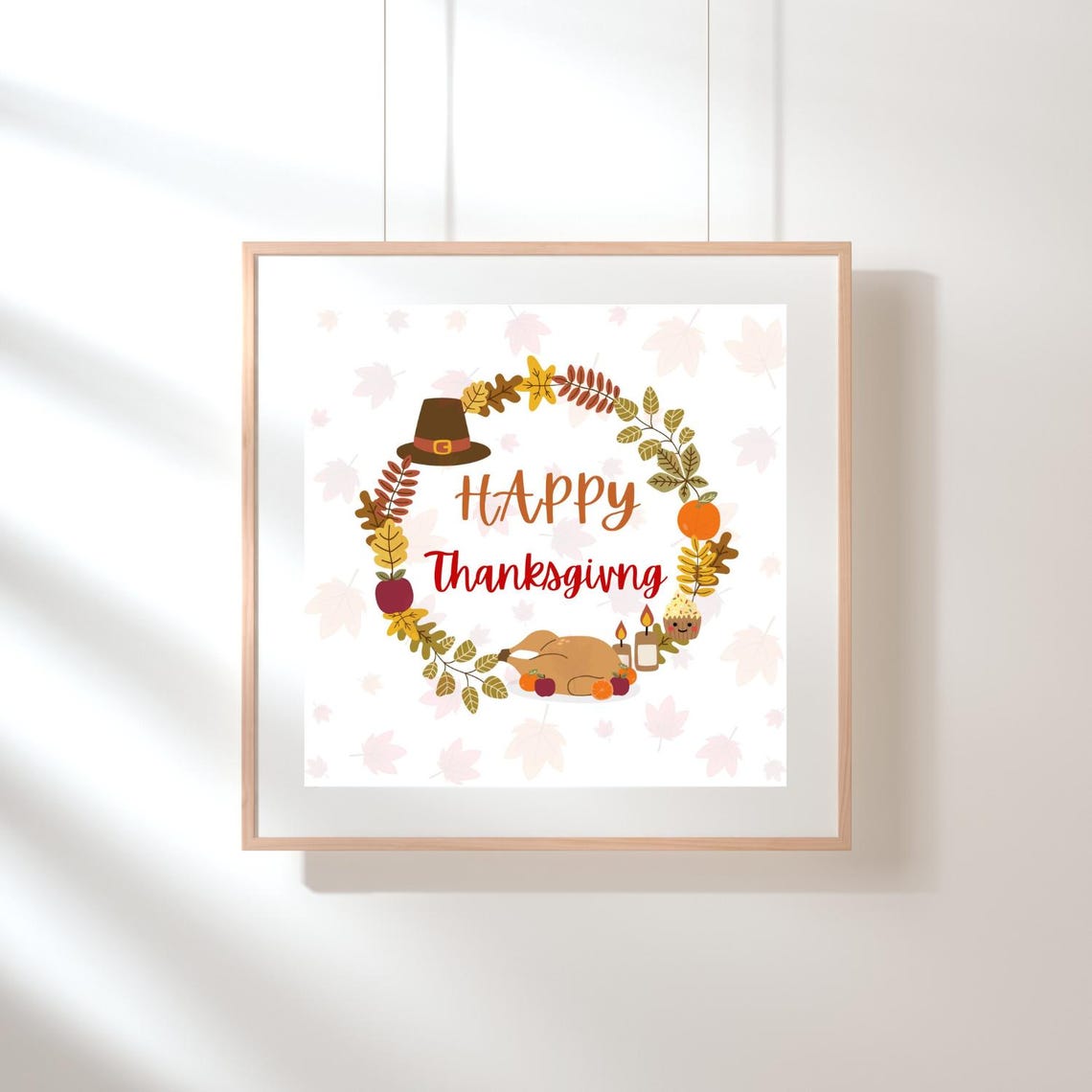 Happy Thanksgiving Card DIY | Printable Fall Card | Editable Canva ...