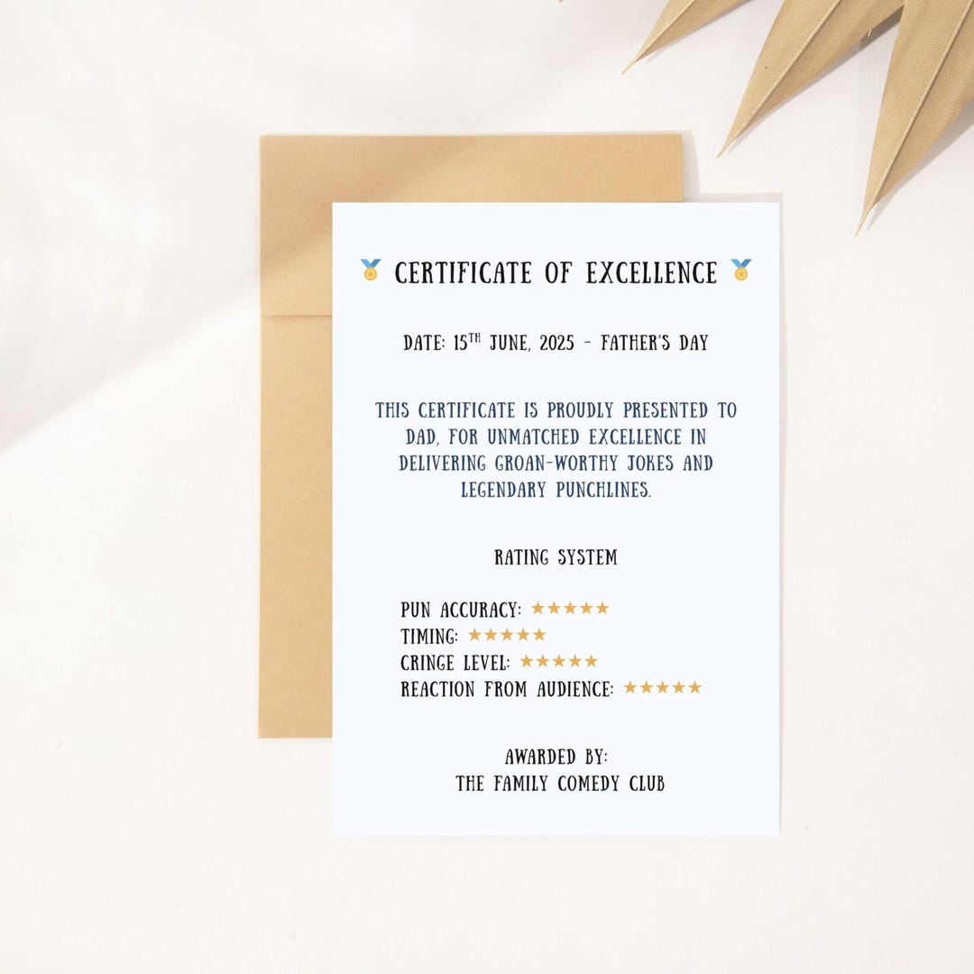 Funny Father's Day Gift! Card for Dad | Happy Father's Day Card | Funny ...