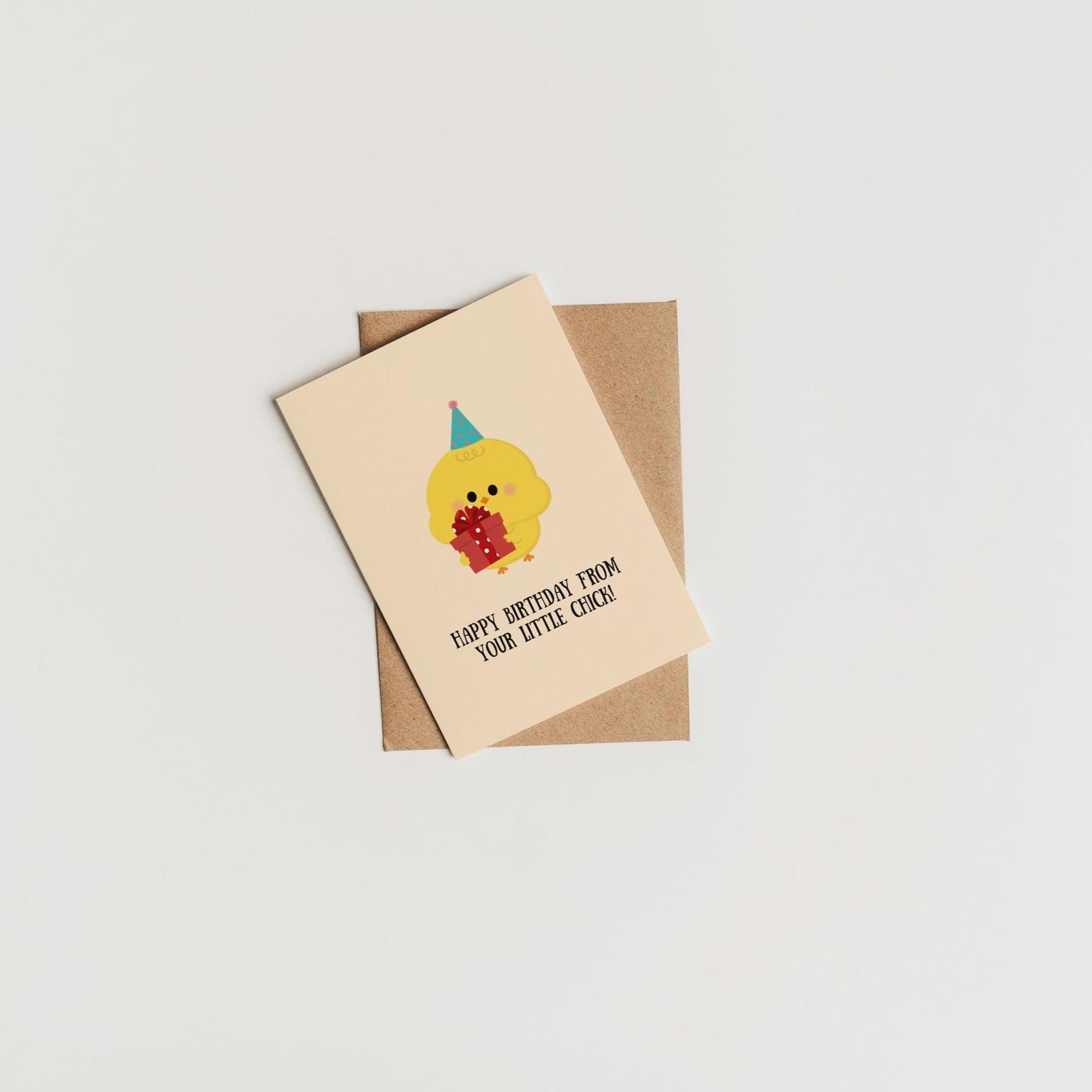 Happy Birthday Card | Cute Chick Birthday Card – Adorable & Funny ...