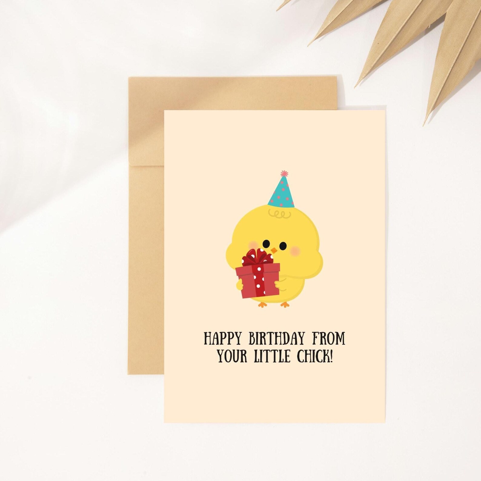 Happy Birthday Card | Cute Chick Birthday Card – Adorable & Funny ...