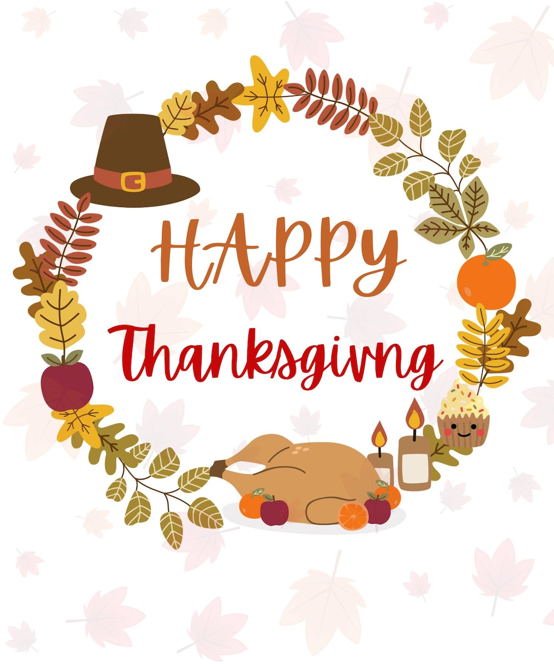 Happy Thanksgiving Card DIY | Printable Fall Card | Editable Canva ...