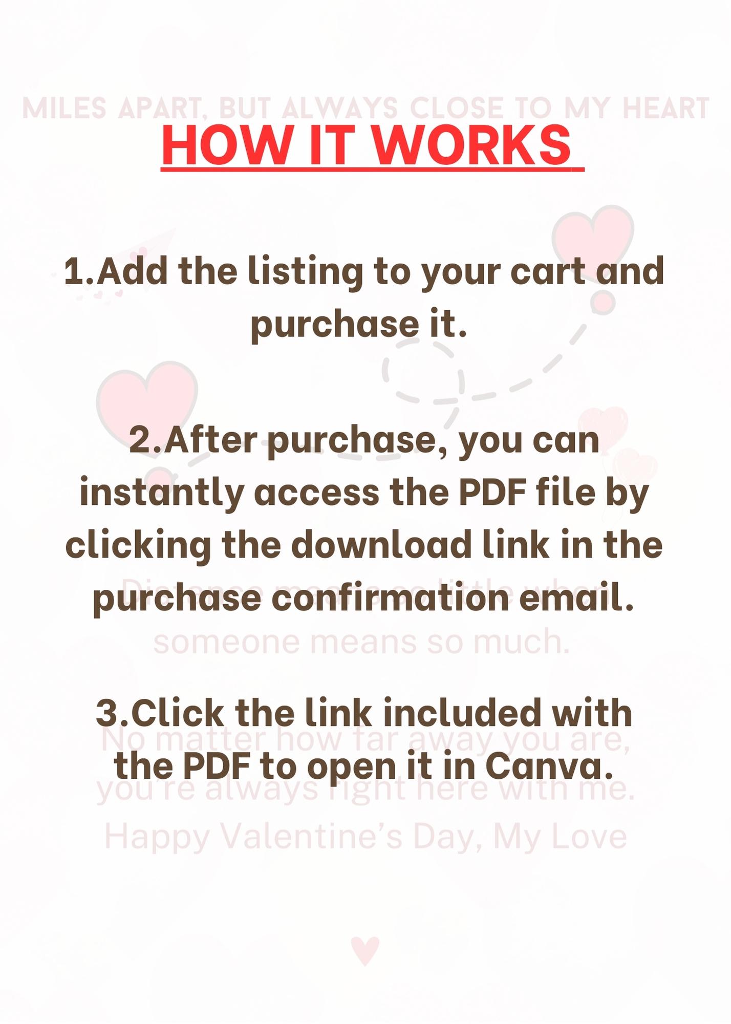 Long Distance Relationship Valentines Card | Meaningful Valentines Gift ...